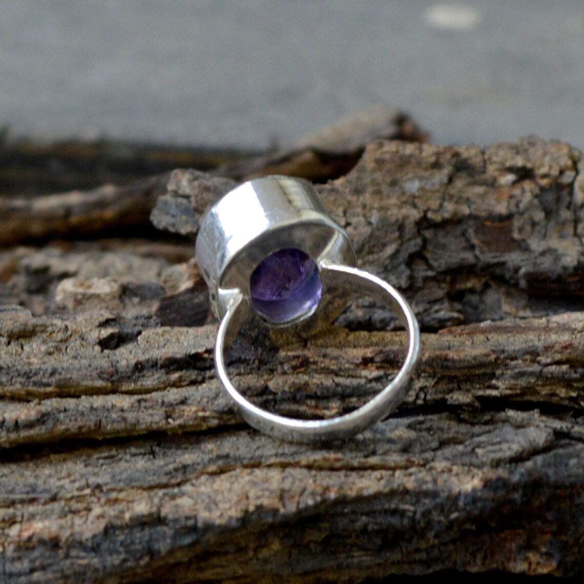 Amethist Edelsteen Ring 925 Sterling Zilveren Ring Februari - Etsy ...