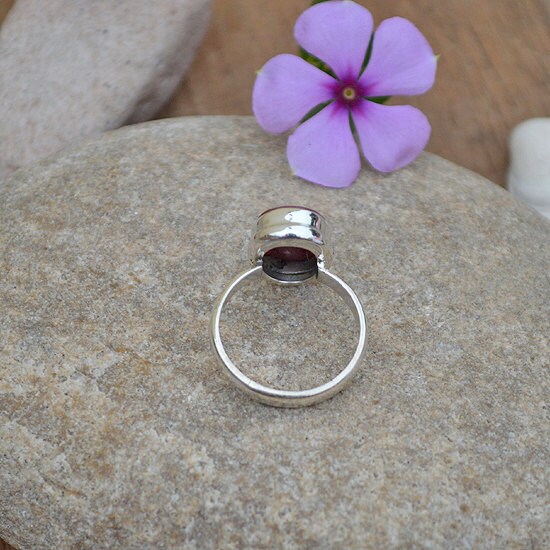 Genuine Ruby Gemstone Ring 925 Sterling Silver Ring Oval | Etsy