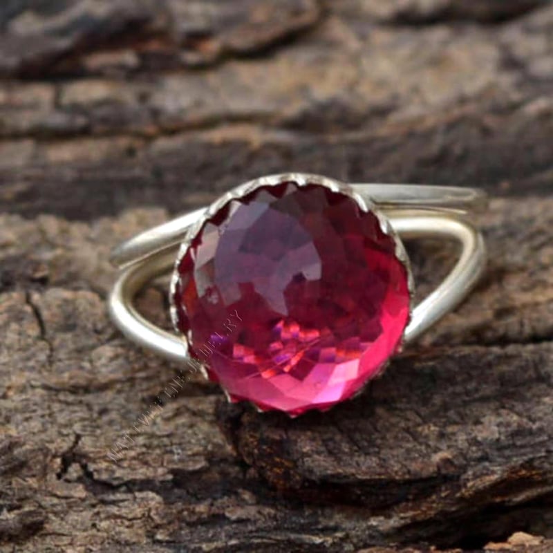 Rhodolite Ring - Etsy