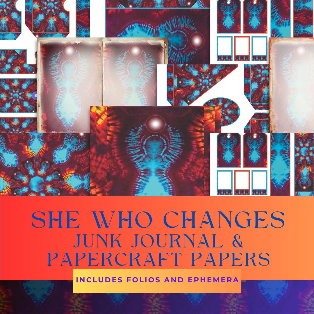 She Who Changes Junk Journal & Papercraft Papers - Etsy