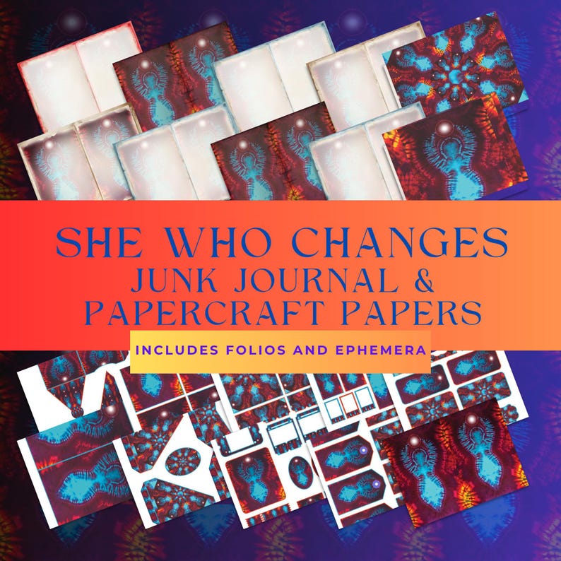 She Who Changes Junk Journal & Papercraft Papers - Etsy