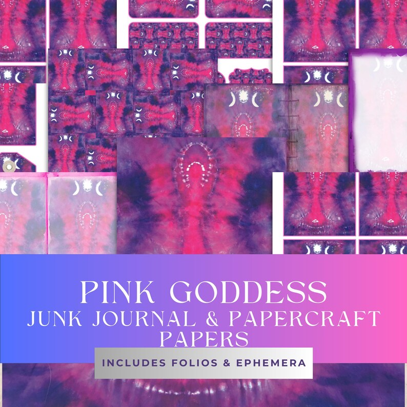 Pink Goddess Junk Journal & Papercraft Papers - Etsy