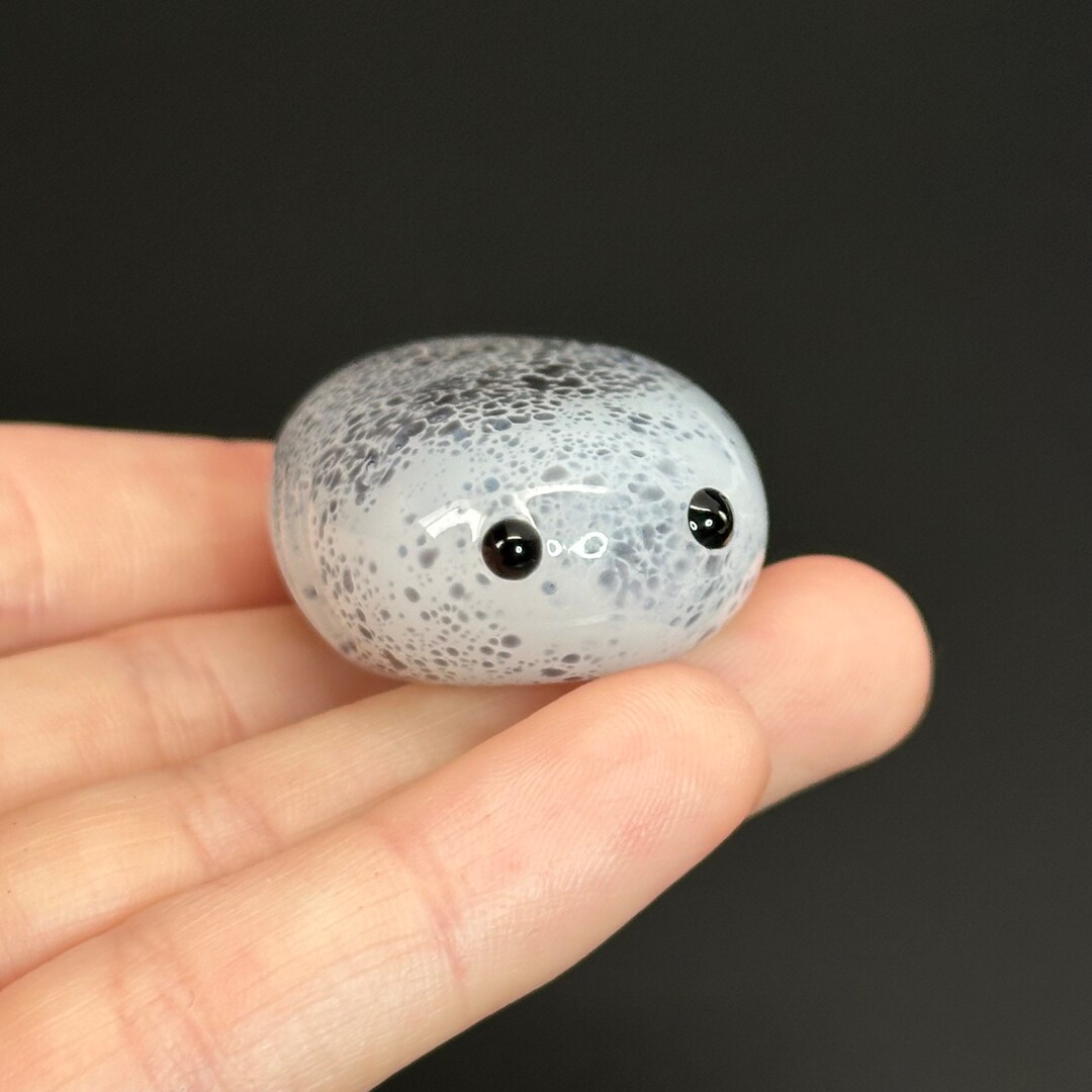 Glass Worry Stone Cute Comfort Creature - Handmade Pocket Sensory Stone ...