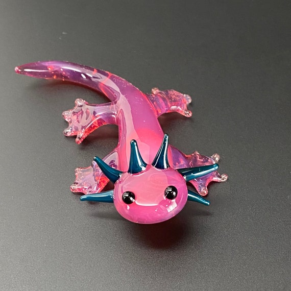 Specialty Cute Glass Axolotl Sculpture Karmaline Limited - Etsy