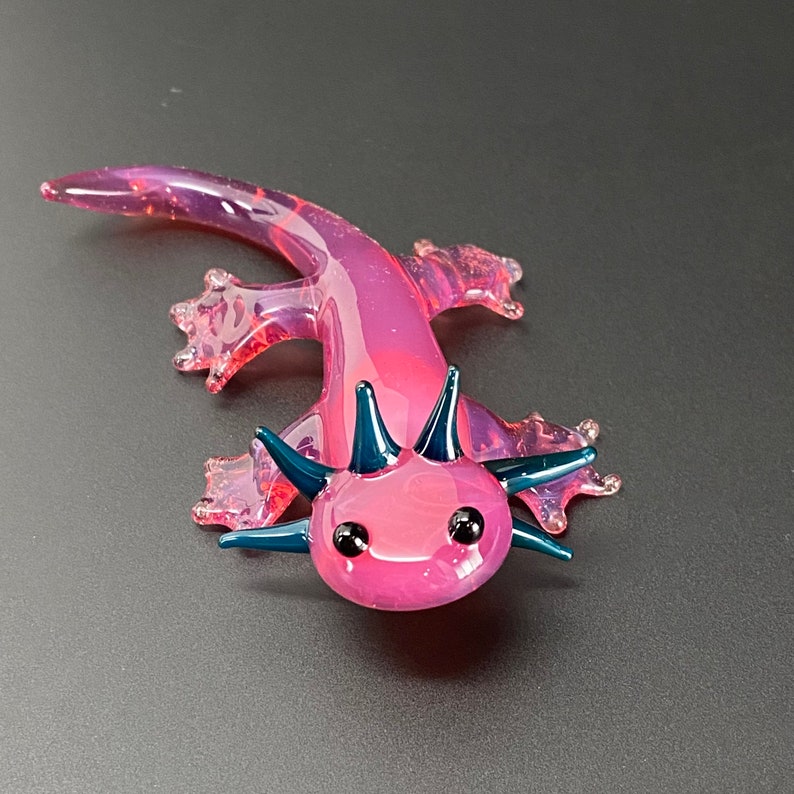 Specialty Cute Glass Axolotl Sculpture Karmaline Limited - Etsy