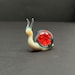 Rose Snail Glass Sculpture Magical Flower Snail Fairy Garden Garden ...