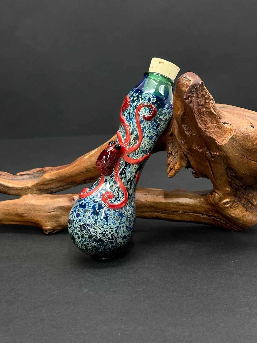 Handmade Small Octopus Glass Potion Bottle – Renaissance Faire Bodice ...