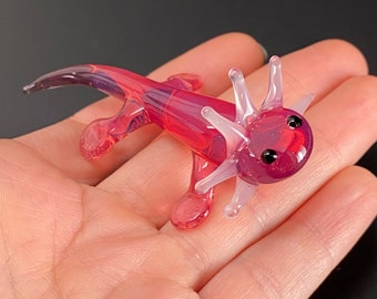 Glass Axolotl Figurine - Etsy