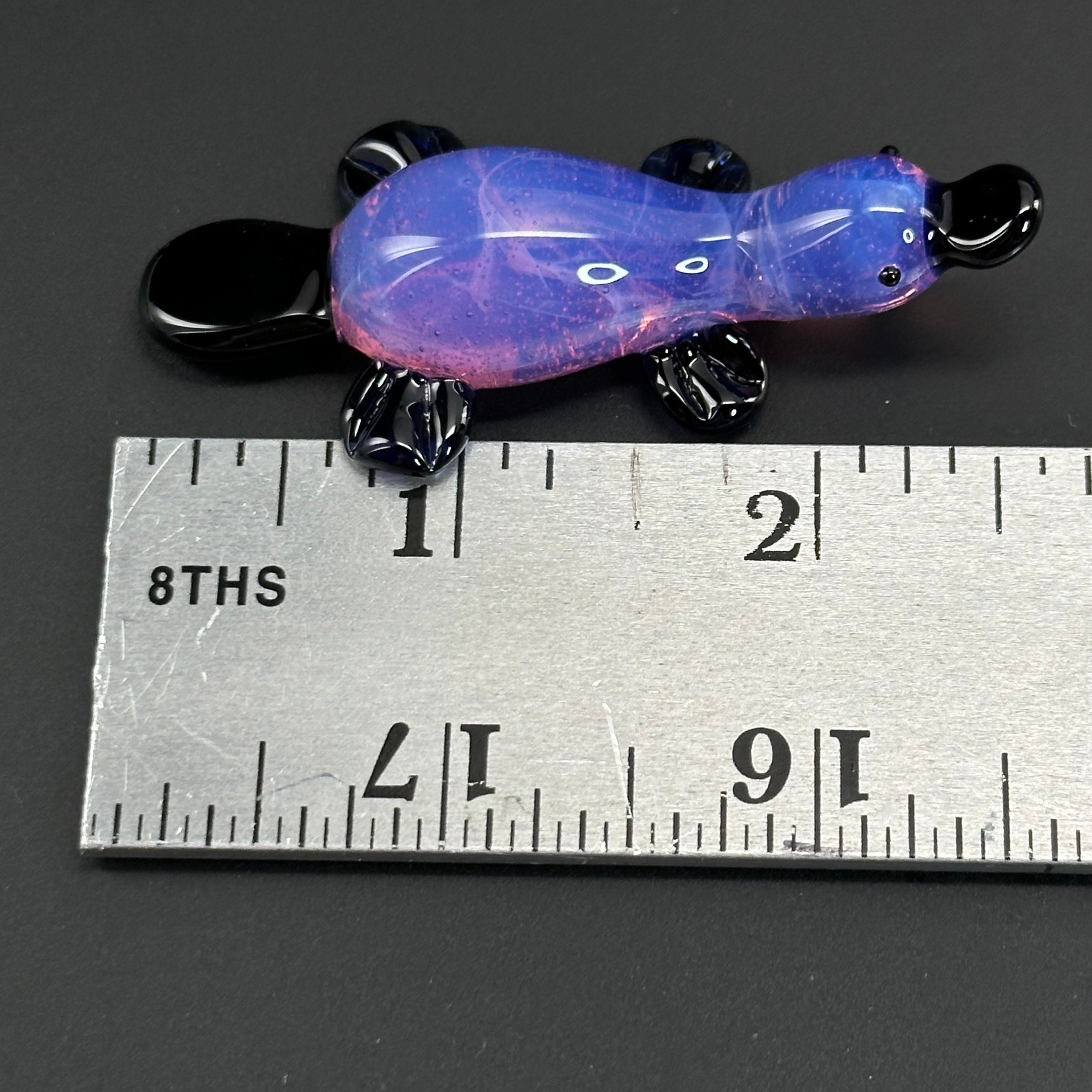 Platypus Glass Sculpture - Small Individually Crafted Glass Miniature ...