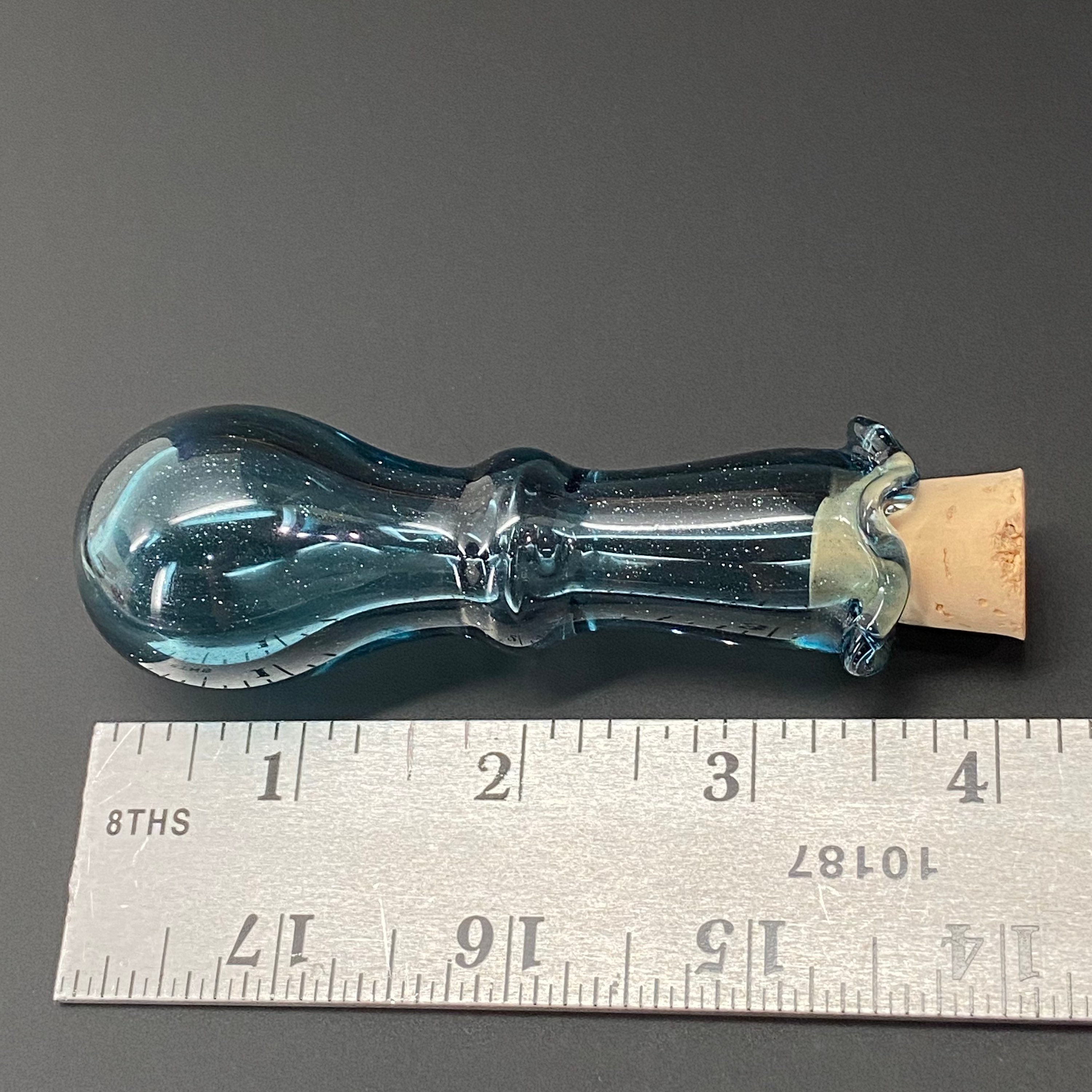 Glittery Blown Glass Bottle Bodice Chiller Spell Bottle - Etsy Nederland
