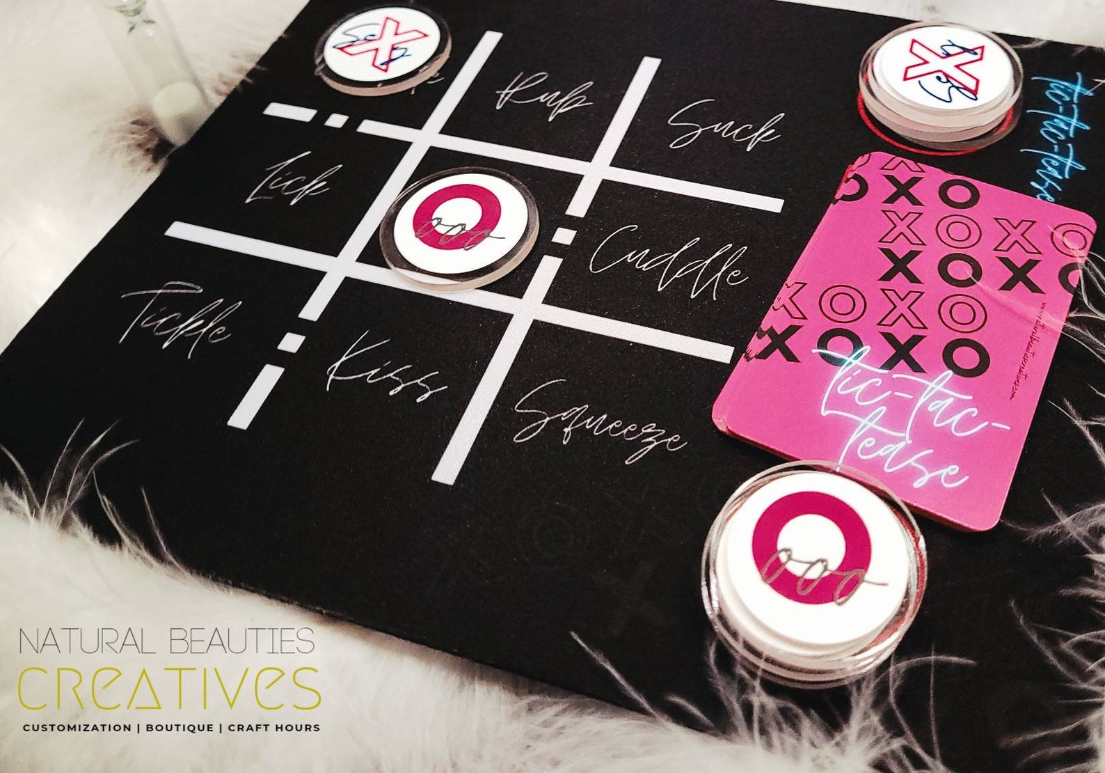Tic Tac Tease Adult Tic Tac Toe Game Etsy