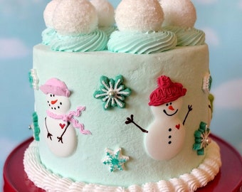 LIMITED EDITION Fake Cake Christmas Tree Presents Gifts Garland Holiday ...