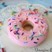 4" Fake Donut Pink Frosted Rainbow Sprinkles Doughnut Faux Food Prop ...