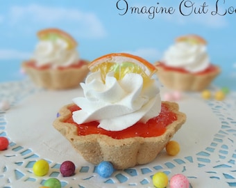 Fake Tart Tartelette Mini Dessert Strawberry Lemonade SINGLE - Etsy