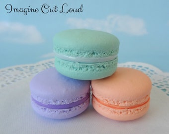 Fake Macarons 1.5 Set Faux Macaron Light Orange Aqua - Etsy