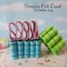 Fake Ribbon Candy Realistic Hand Painted Lime Pink Aqua - Etsy