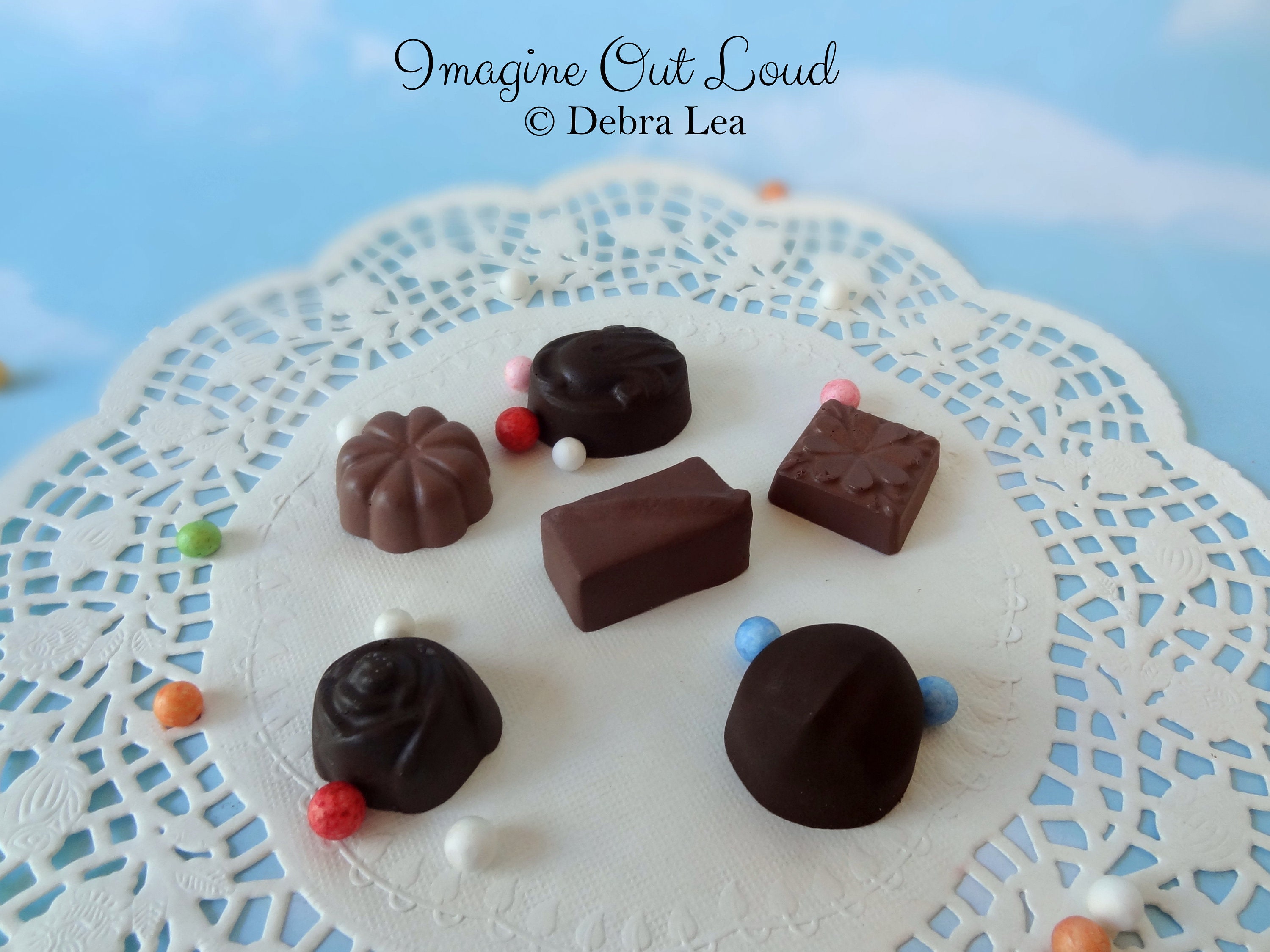 Fake Chocolate Bon Bons Candy Set: Halloween Valentine's Display Food ...