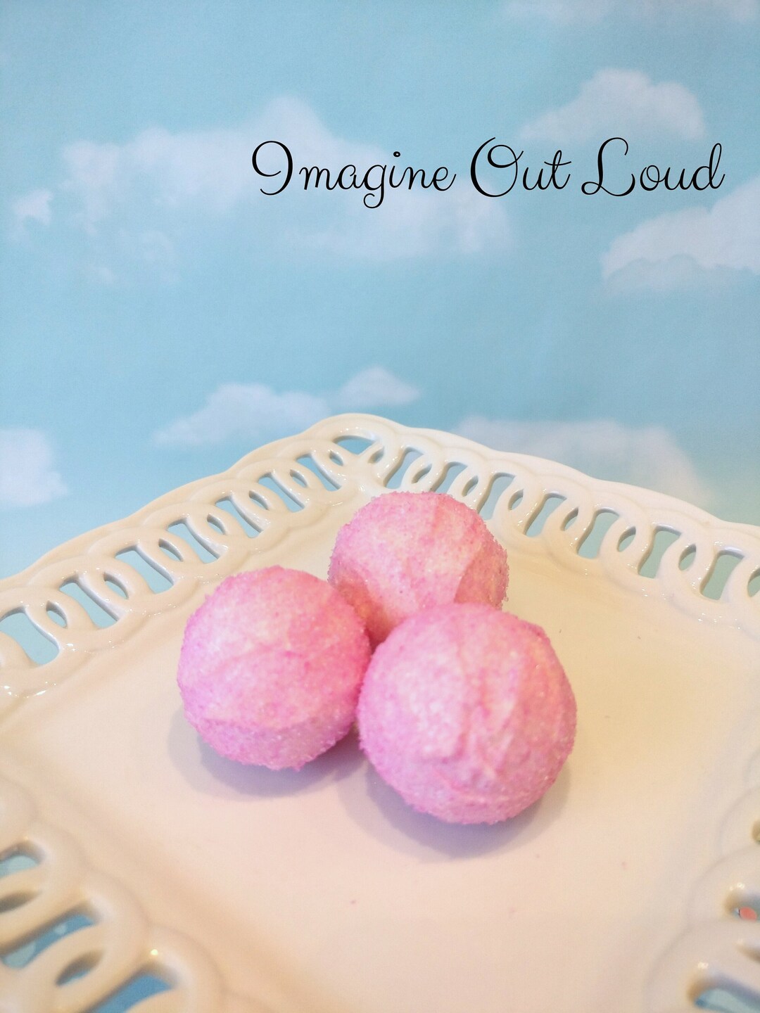FAUX Truffle Fake Cake Pop Set Vanilla Pink Sugar Props - Etsy