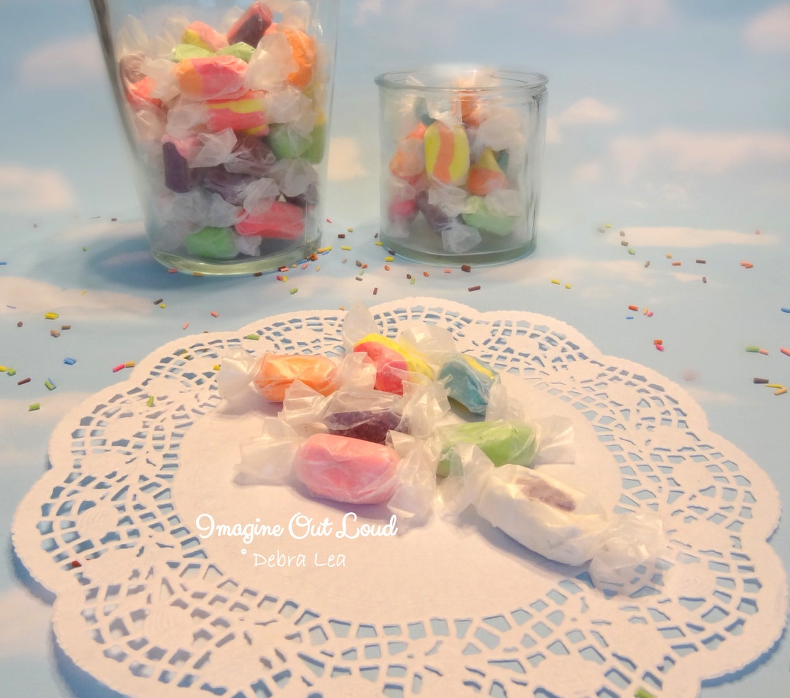 Fake Candy Faux Candies Pastel Salt Water Taffy Wrapped - Etsy