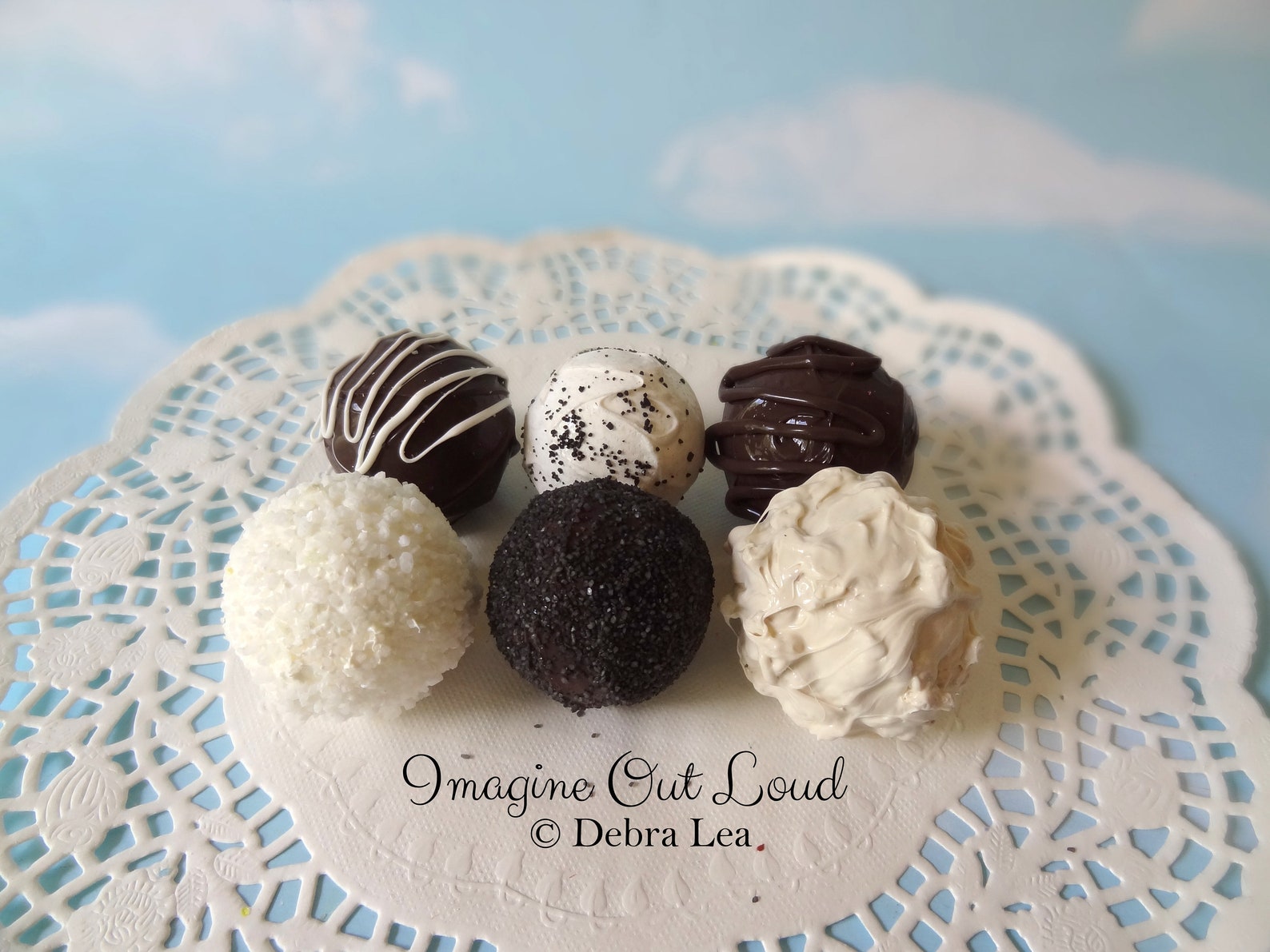 FAUX Fake Chocolate Truffle Set Sprinkles REALISTIC Kitchen TM6-01 - Etsy