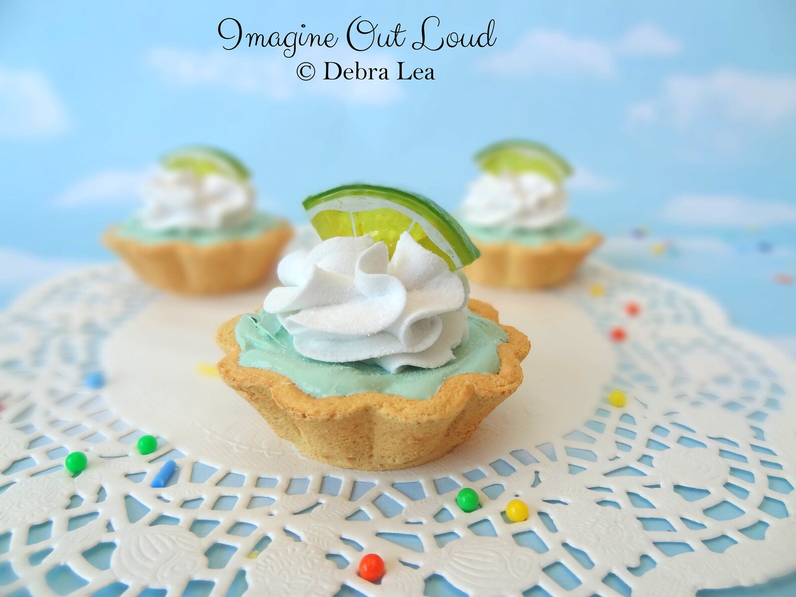 Fake Tart Tartelette Mini Dessert Key Lime Cream SINGLE | Etsy