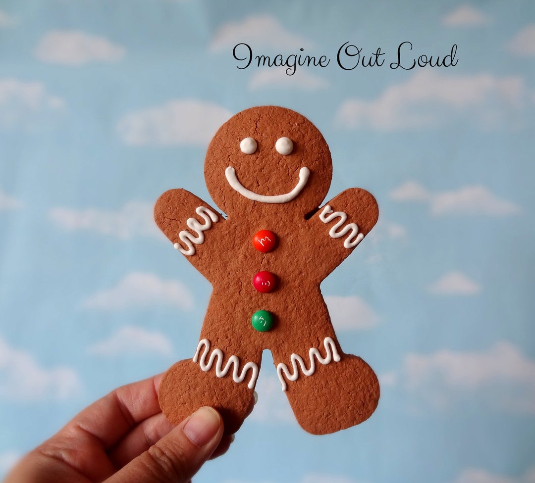 Fake Cookie Christmas LARGE Faux Iced Sugar Gingerbread Man Tree ...