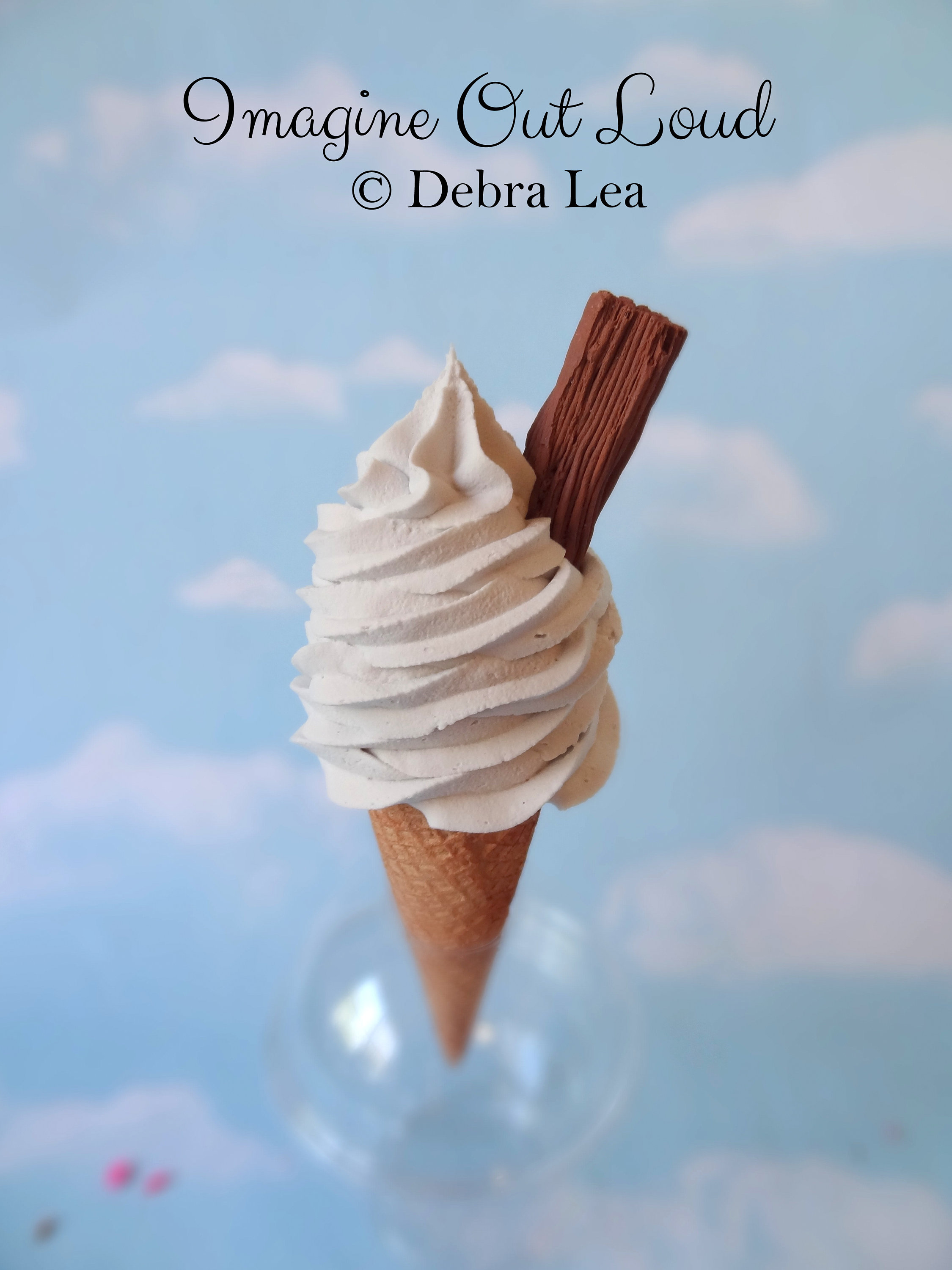 Chocolate Ice Cream Cone Swirl