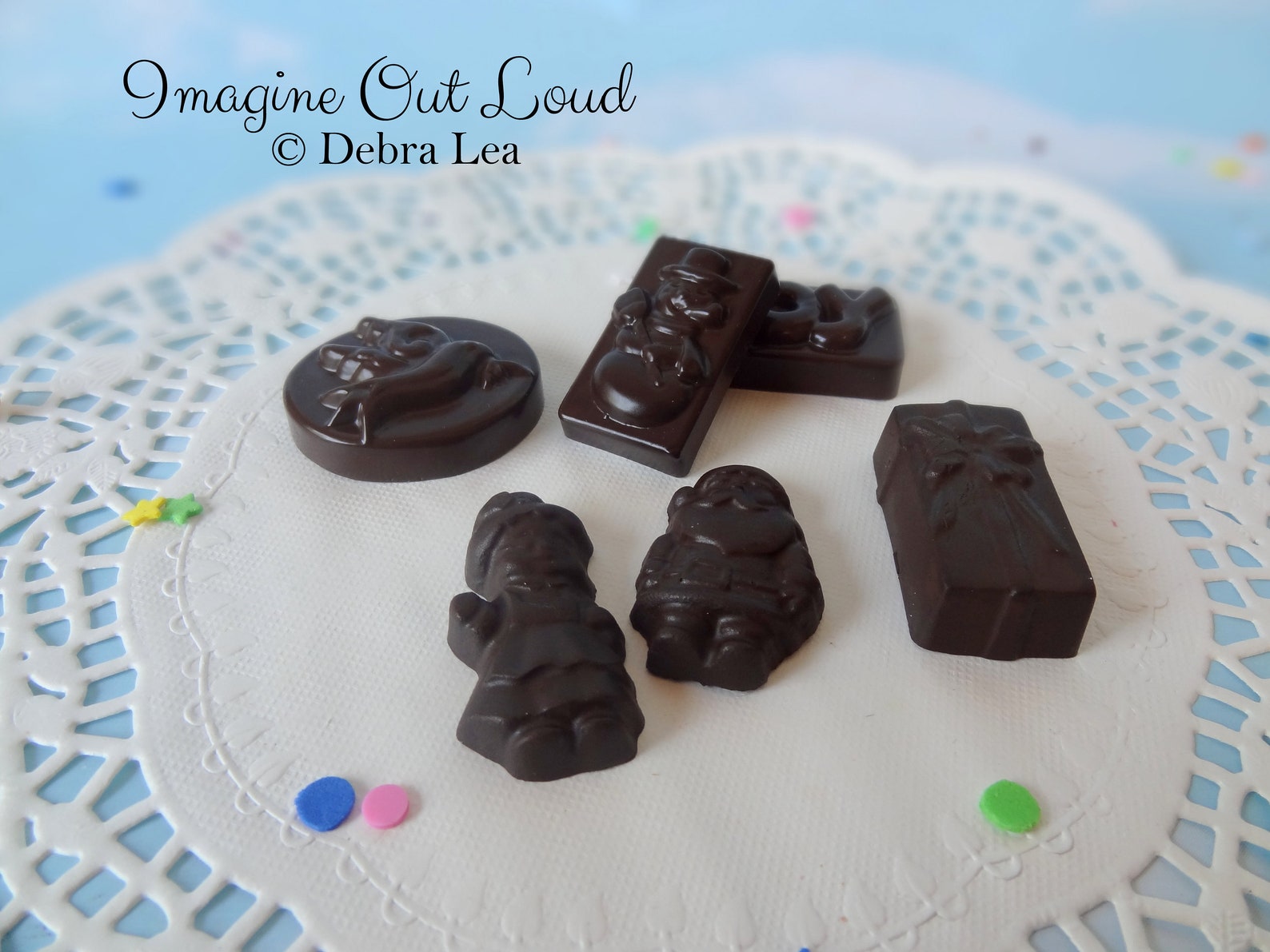 Fake Candy Christmas Holiday Dark Chocolate Sweets Display | Etsy