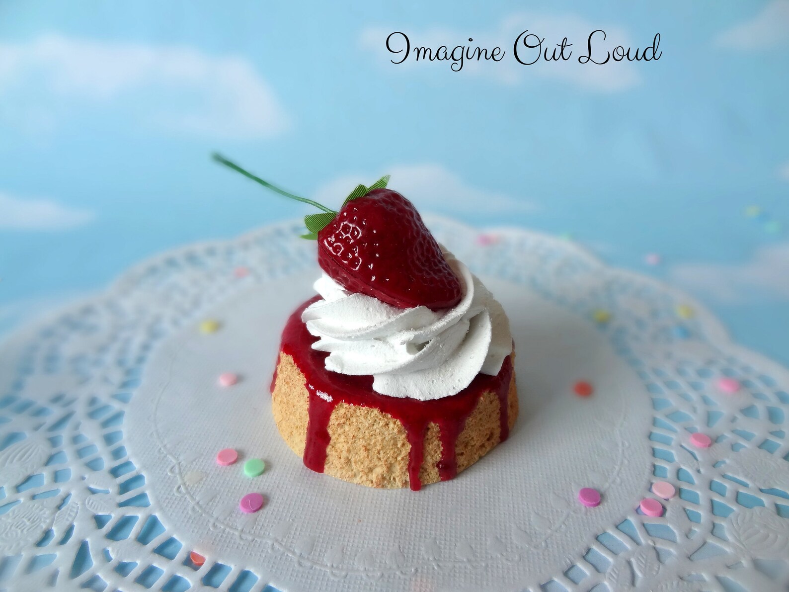 Fake Mini Cake Dessert Strawberry Shortcake - Etsy