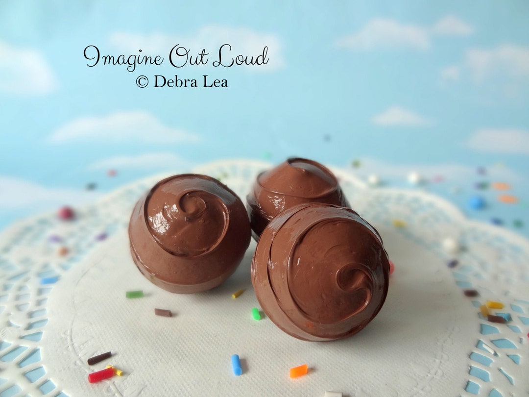 FAUX Truffle Fake Cake Pop Set Milk Chocolate Props - Etsy