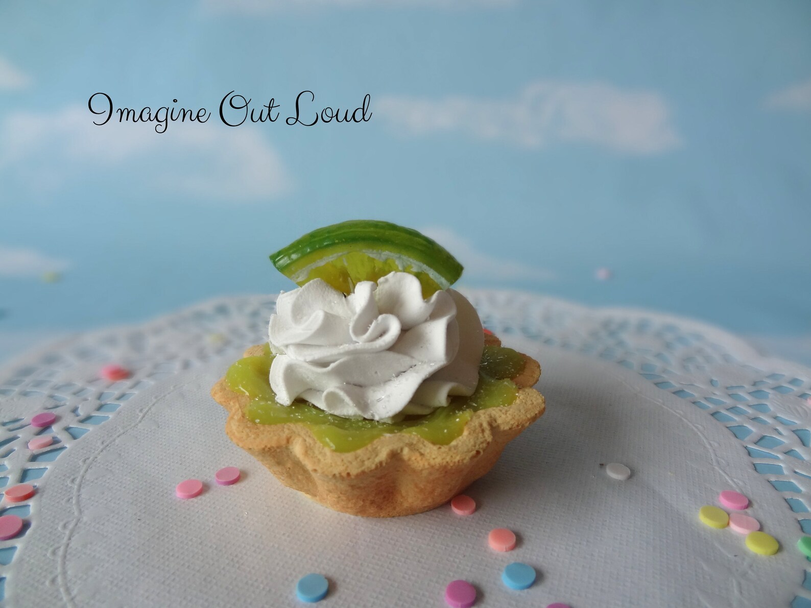 Fake Tart Tartelette Mini Dessert Key Lime Cream SINGLE - Etsy