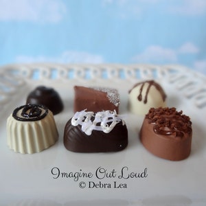 Fake Candy Valentine Faux Chocolate Bon Bons Truffles Set Display Food ...