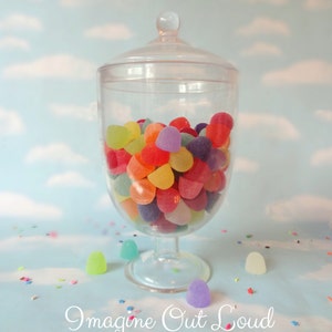 Fake Candy Rainbow PASTEL LARGE Jumbo Gumdrops Display Food Prop Decor ...