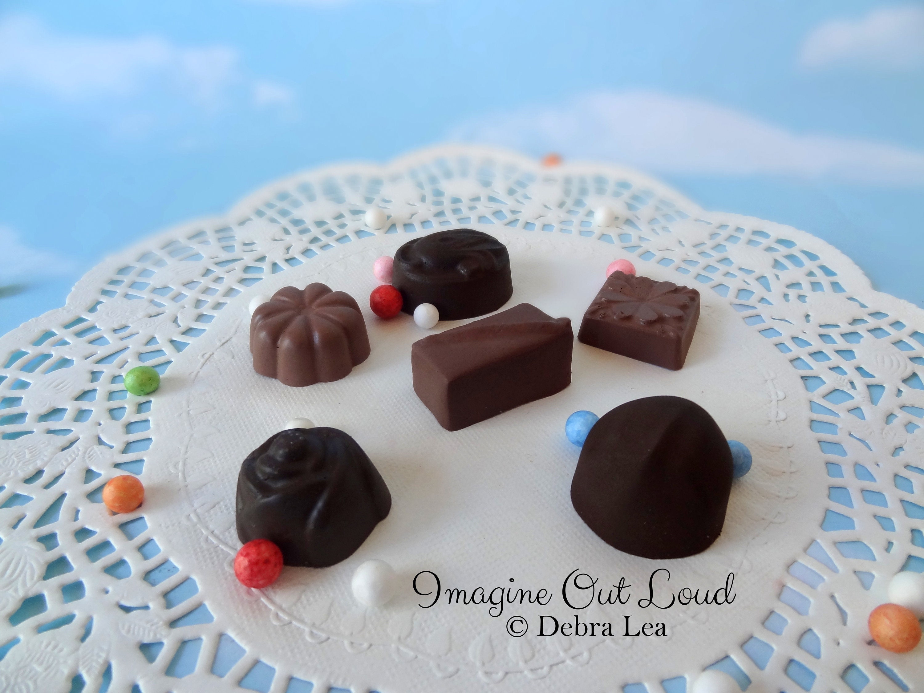 Fake Chocolate Bon Bons Candy Set: Halloween Valentine's Display Food ...