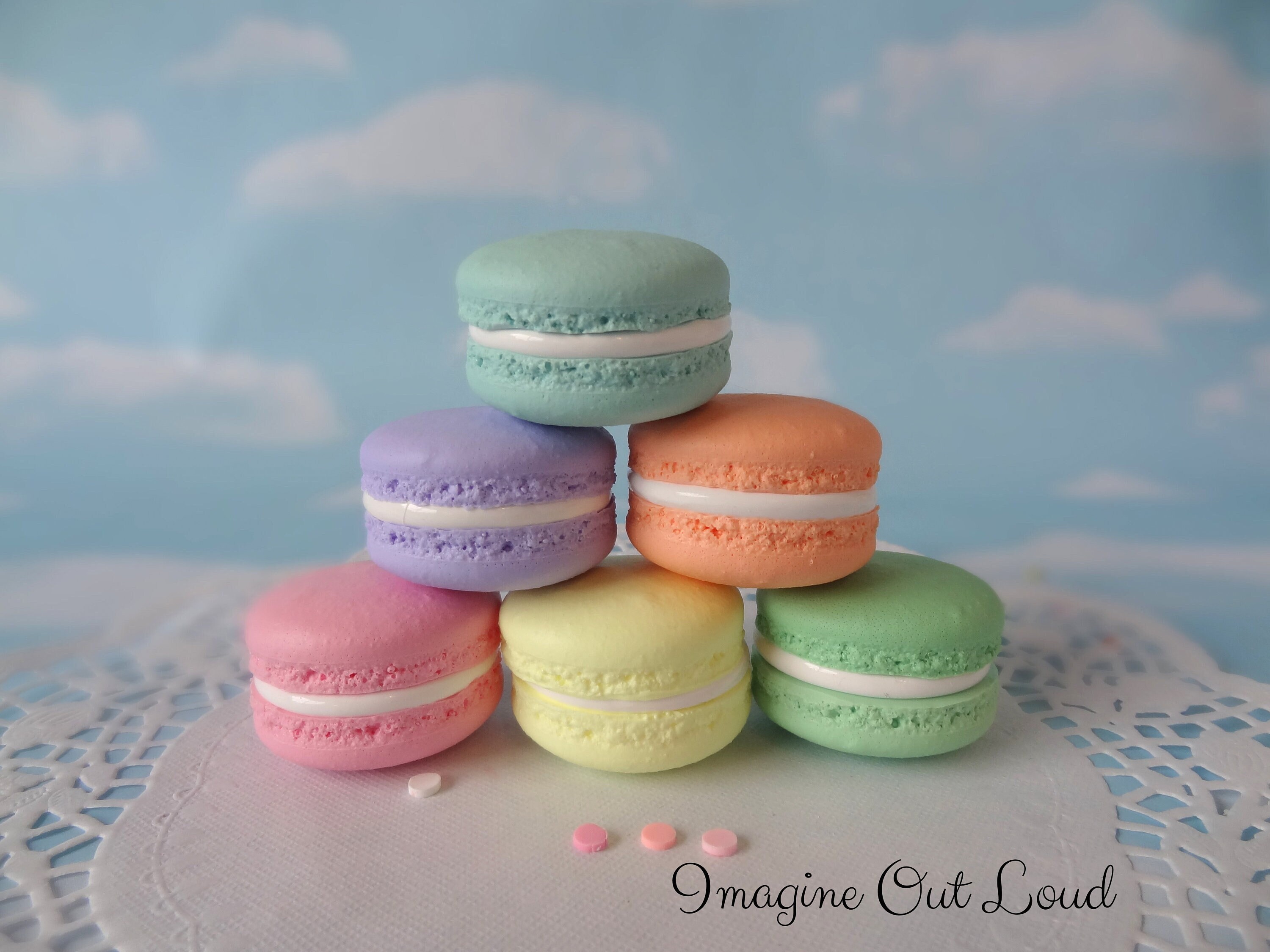 Fake Macaron SIX Flavor Set Faux Cookies 1.5 Food Prop | Etsy