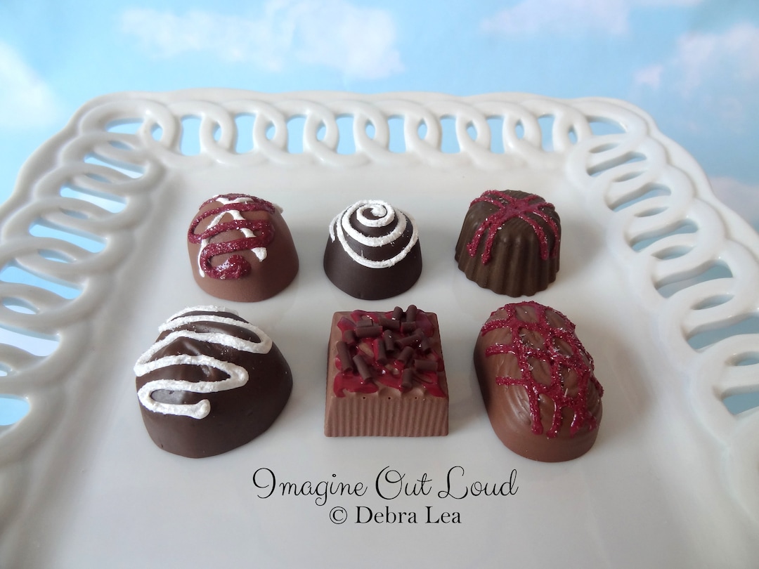 Fake Candy Valentine Faux Chocolate Raspberry Bon Bons - Etsy