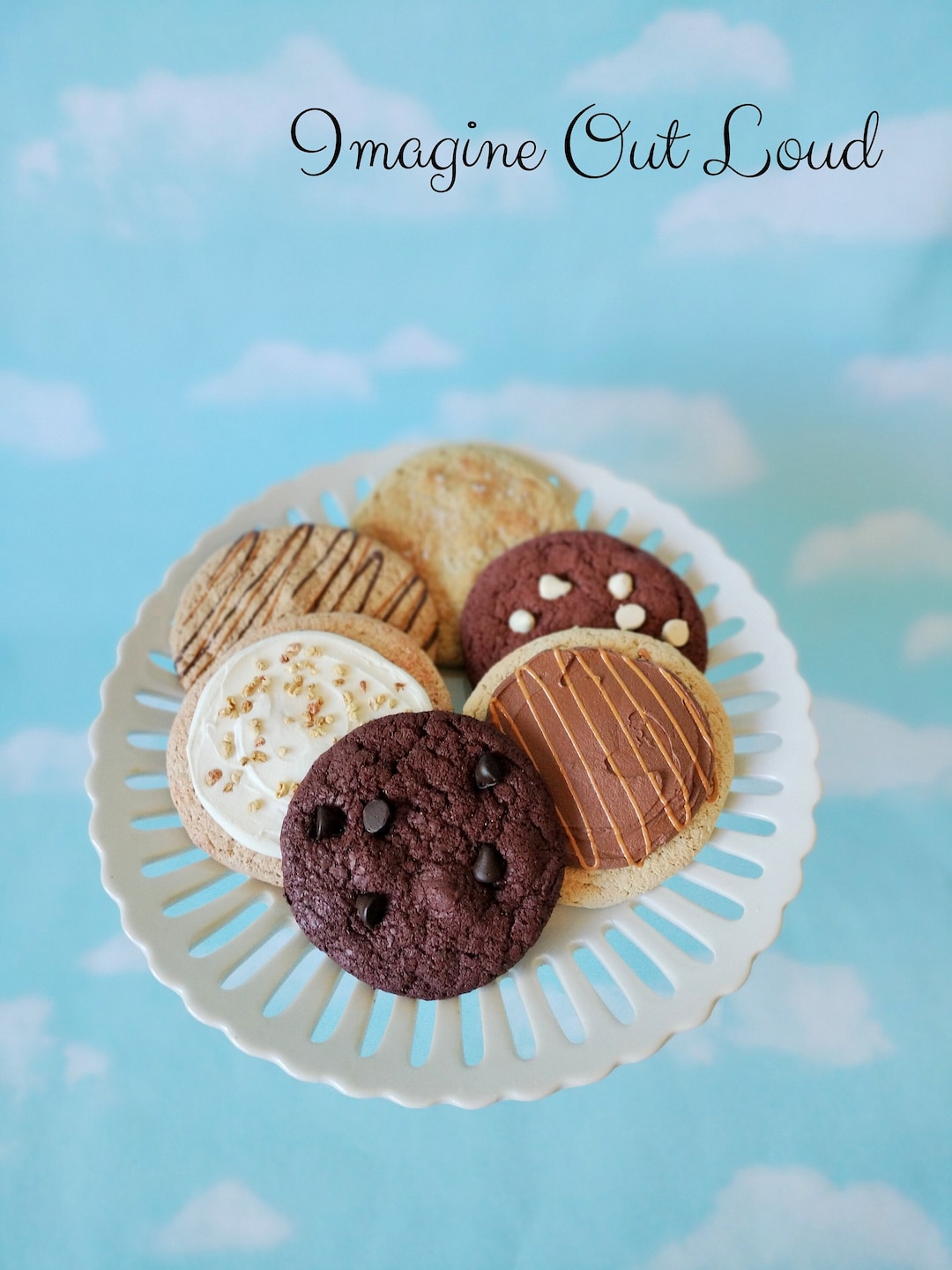 FAUX Gourmet Bakery Cookie Fake Food Prop Decoration Handmade Art SET B ...