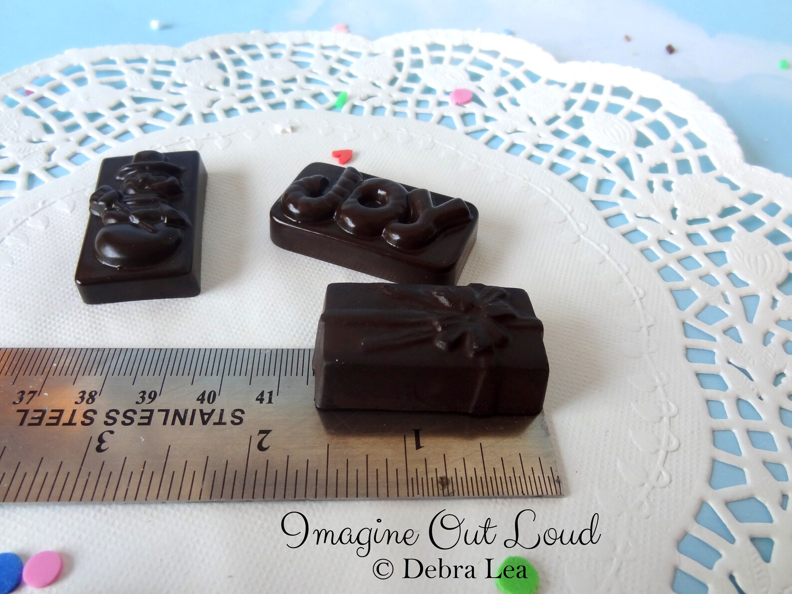 Fake Candy Christmas Holiday Dark Chocolate Sweets Display | Etsy