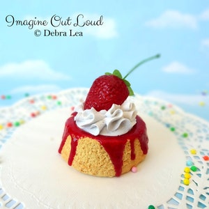 Fake Mini Cake Dessert Strawberry Shortcake - Etsy
