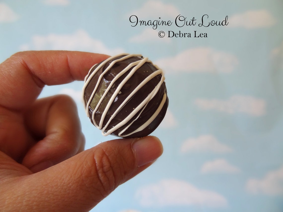 FAUX Fake Chocolate Truffle Set Sprinkles REALISTIC Kitchen TM6-01 - Etsy