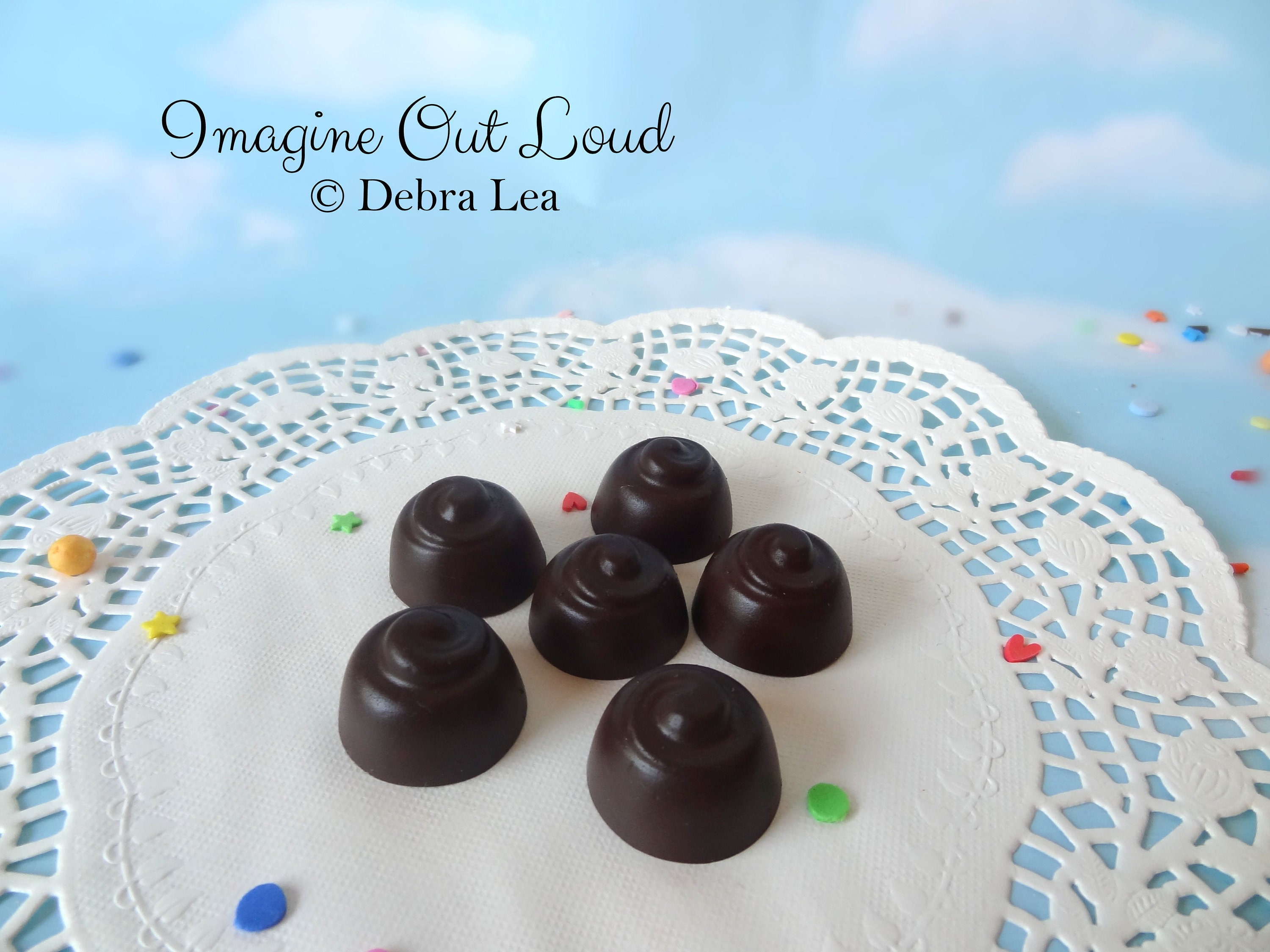 Fake Candy DARK Chocolate Cherry Cordials Bon Bons Truffles | Etsy