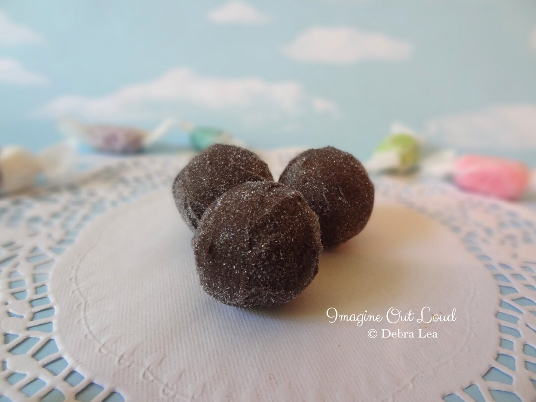 FAUX Truffle Fake Cake Pop Set Sugar Coated Chocolate Props - Etsy