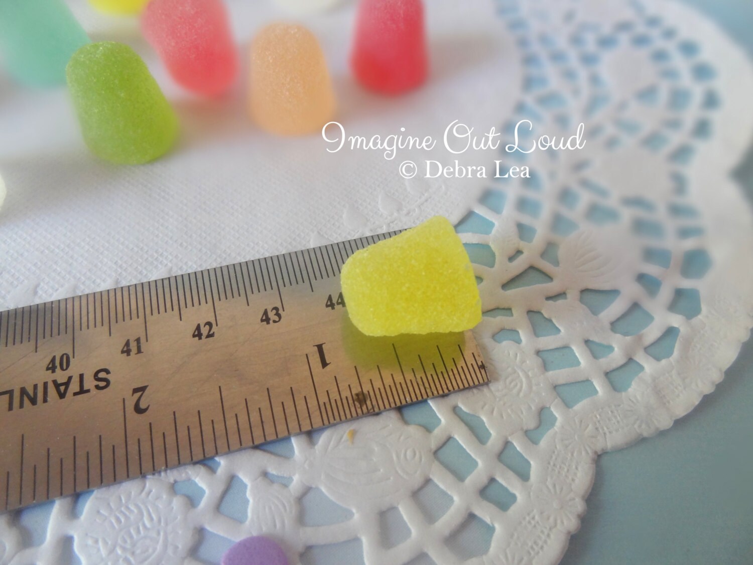 Fake Candy Faux Spice Drops PASTEL Holiday Sweets Rainbow Display Food ...