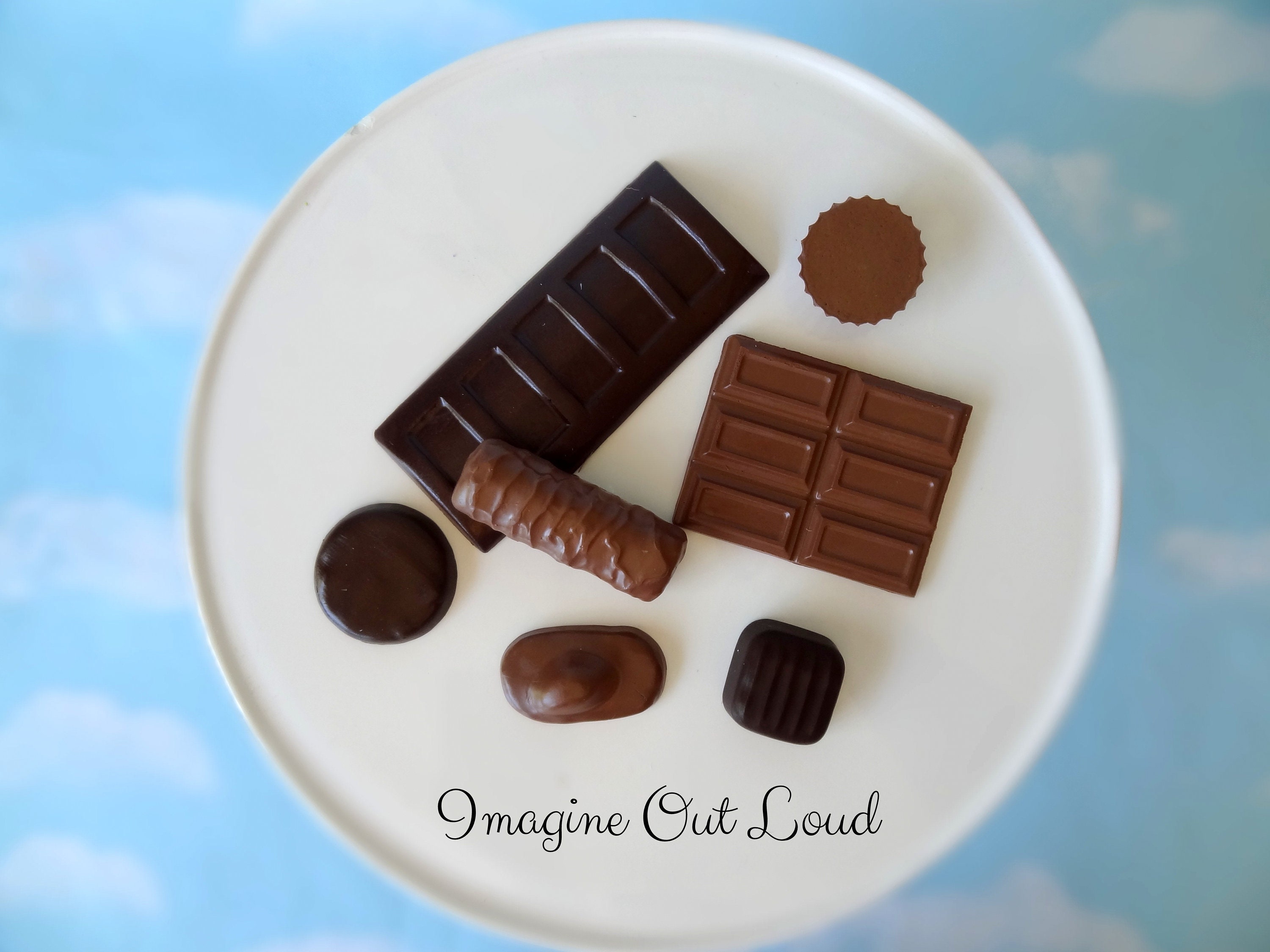 Fake Candy Dark and Milk Chocolate Bars and Pieces ONLY | Etsy