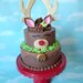 LIMITED EDITION Fake Cake Rudolph Reindeer Christmas Holiday Faux ...