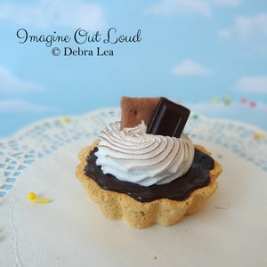 Fake Tart Tartelette Mini Dessert Chocolate Smore Cream SINGLE - Etsy
