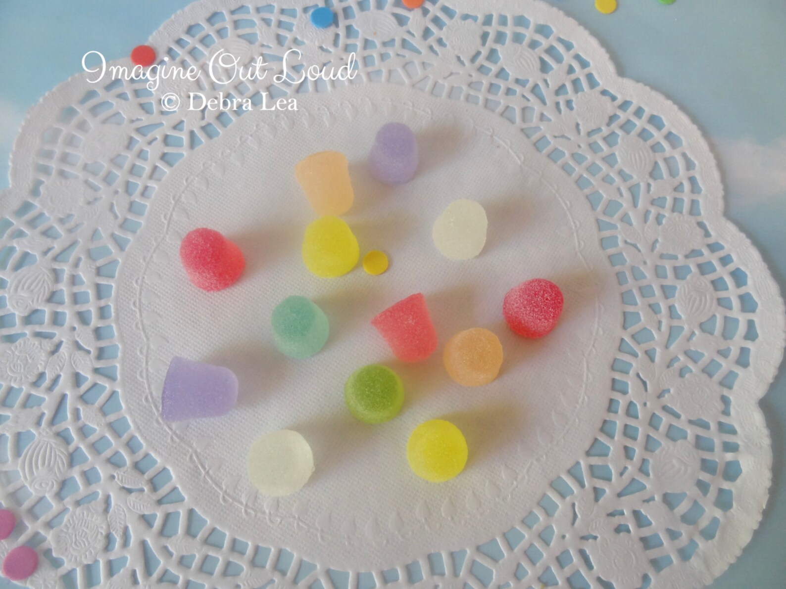 Fake Candy Faux Spice Drops PASTEL Holiday Sweets Rainbow Display Food ...