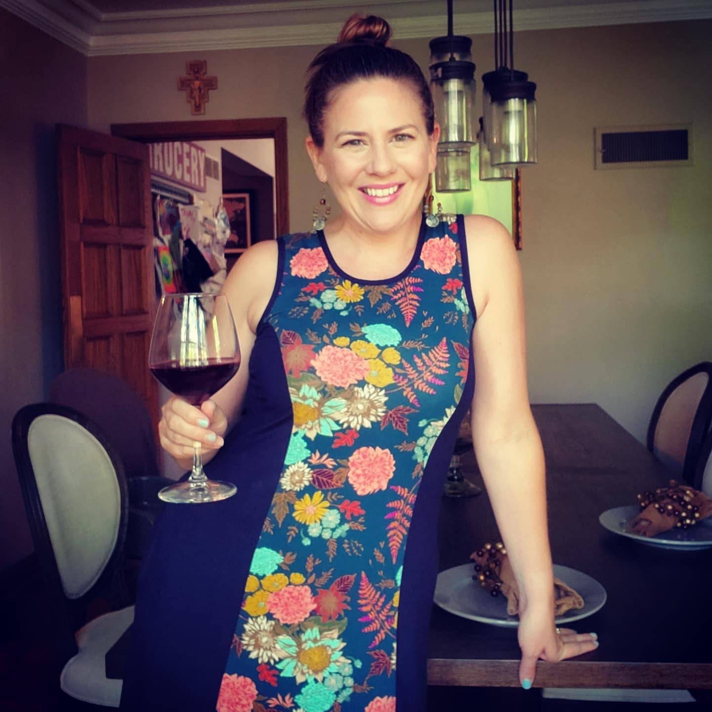 Retro Princess Panel Dress Navy Floral Custom Made by Shanna - Etsy