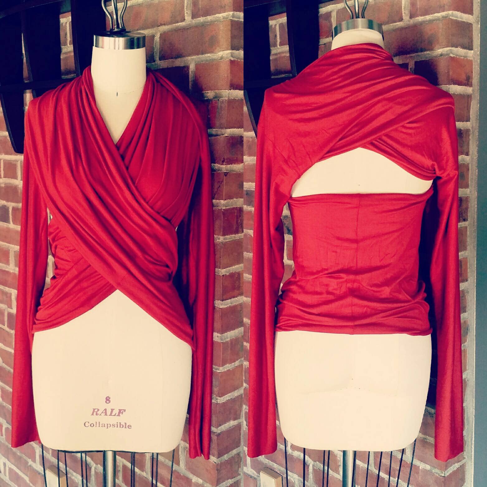 Custom Convertible Scarf Top With Sleeves - Etsy