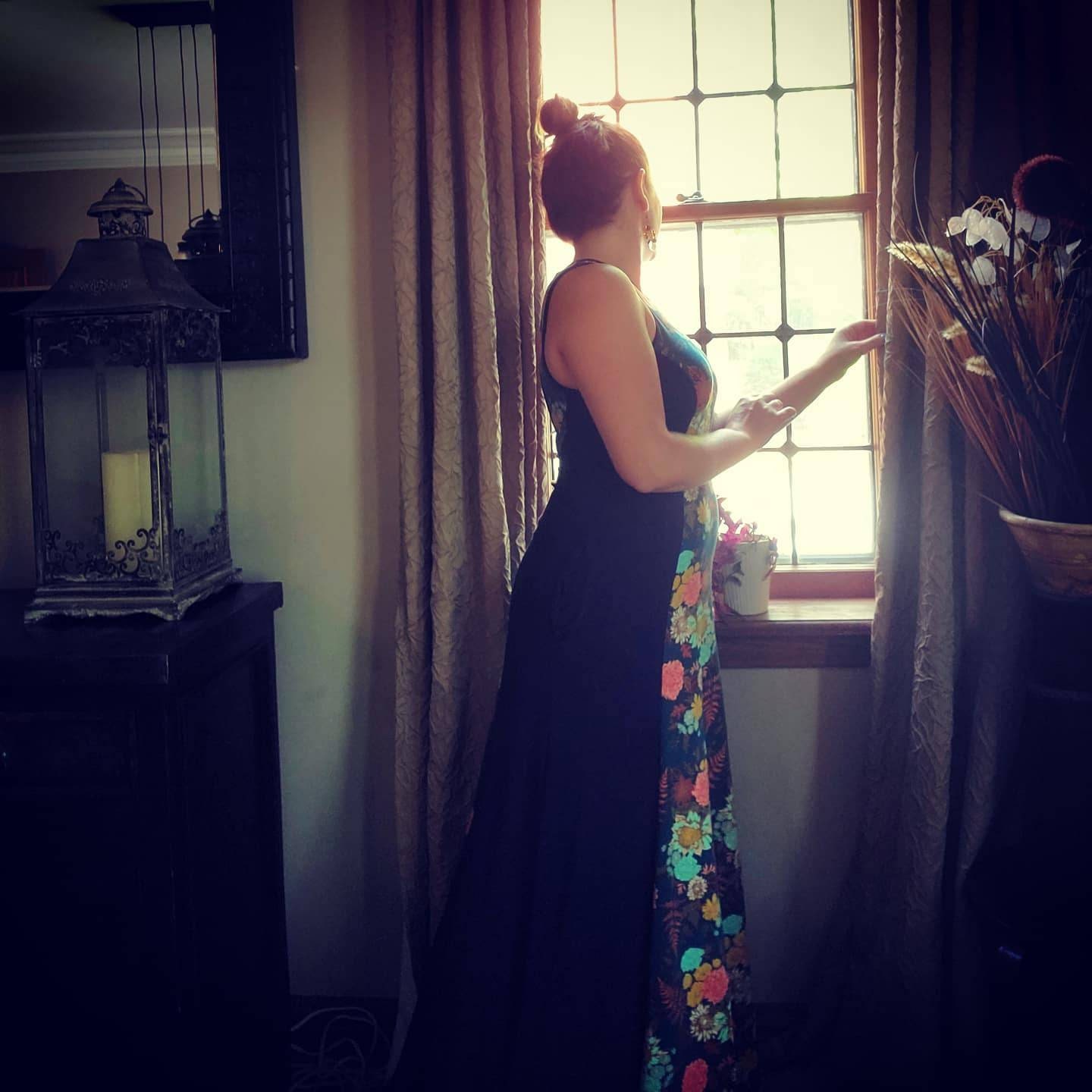 Retro Princess Panel Dress Navy Floral Custom Made by Shanna - Etsy